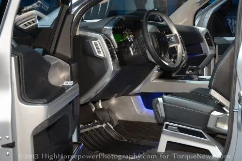 The interior of the Ford Atlas Concept Truck